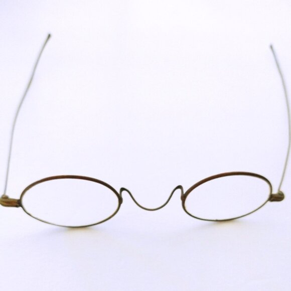 Antique | Accessories | Antique Eyeglasses Mid80s Metal Rim Spectacles ...
